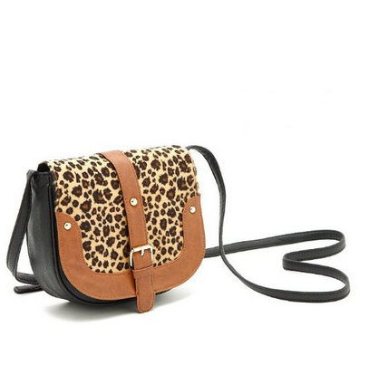 Fashion Ladies Cute Leopard Print Satchel Handbag Shoulder Bag For ...
